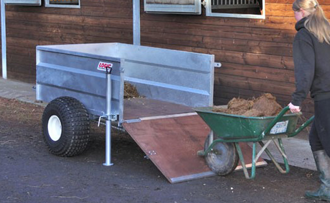 Logic TST400 yard tipping trailer - T H WHITE Agriculture