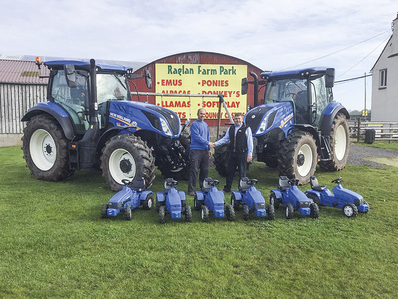 TWO T6 TRACTORS FOR RAGLAN FARM PARK - T H WHITE Agriculture
